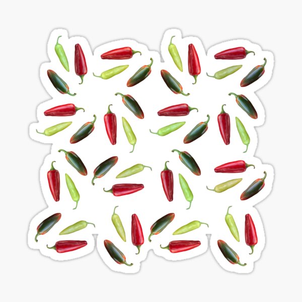 "Hot and Spicy Peppers" Sticker for Sale by HoorayDesigns | Redbubble