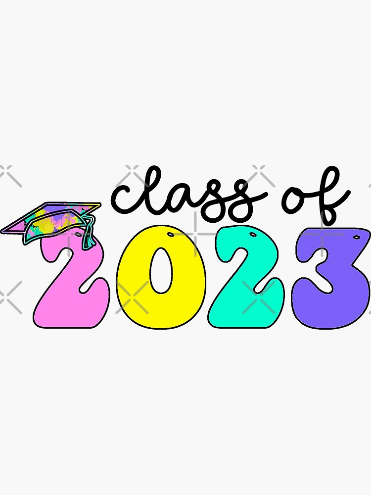 "Class of '23" Sticker for Sale by KaySplashDesign | Redbubble