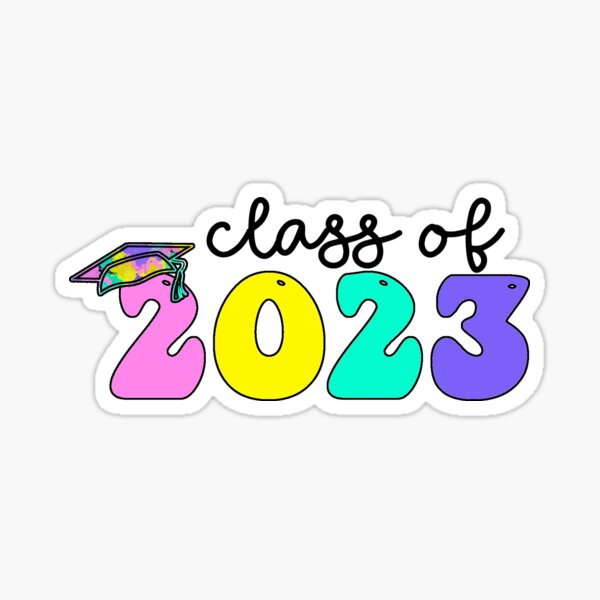 "Class of '23" Sticker for Sale by KaySplashDesign | Redbubble