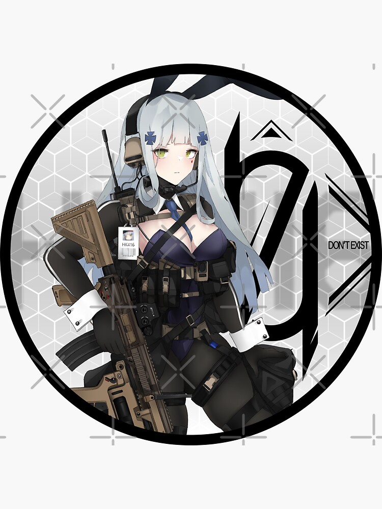 "Girls' Frontline 416 T-Doll" Sticker for Sale by fareast | Redbubble