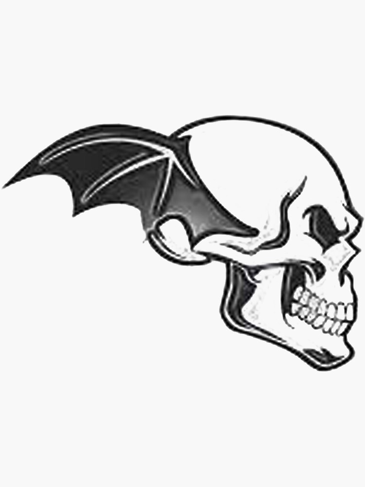 "skull logo " Sticker for Sale by JacobTrudeau | Redbubble