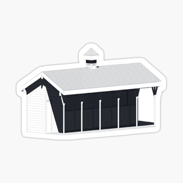 "Building Shed DC Structures Roof" Sticker for Sale by CONNERUTH ...
