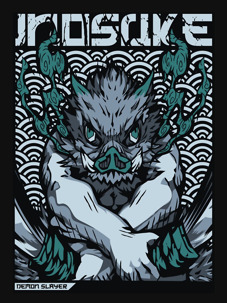 "inosuke demon slayer T-shirt" T-shirt for Sale by EffieDietrich ...