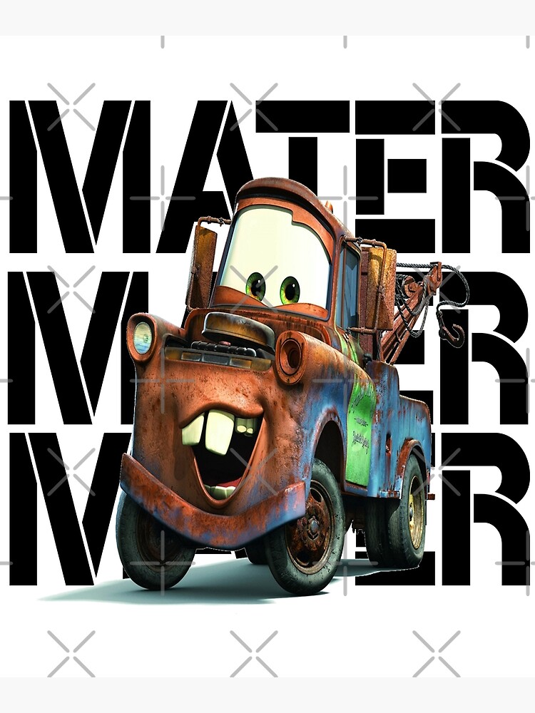 Lámina fotográfica «MATER MATER MATER divertidos coches de dibujos ...