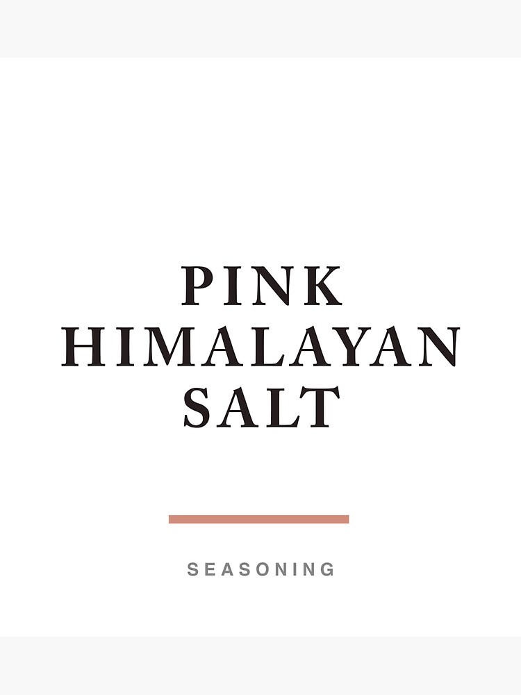 "Pink Himalayan Salt Label" Sticker for Sale by PantryLabels | Redbubble