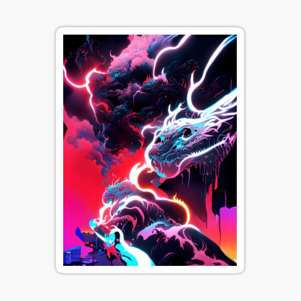 "White Dragon" Sticker for Sale by NeoLiquid | Redbubble