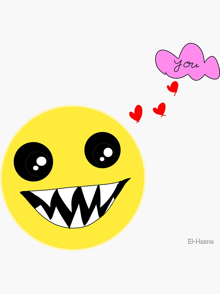 "Mooning over YOU" Sticker for Sale by El-Hasna | Redbubble