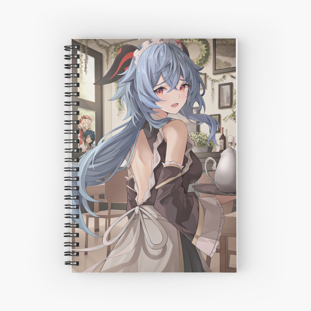 "Exposed Back Ganyu Genshin Impact" Spiral Notebook for Sale by genshinwaifus | Redbubble