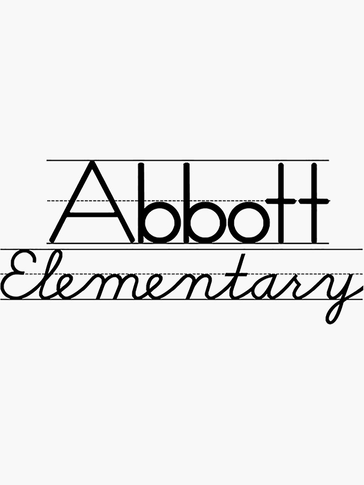 "ABBOTT" Sticker for Sale by HatSheArtistry | Redbubble