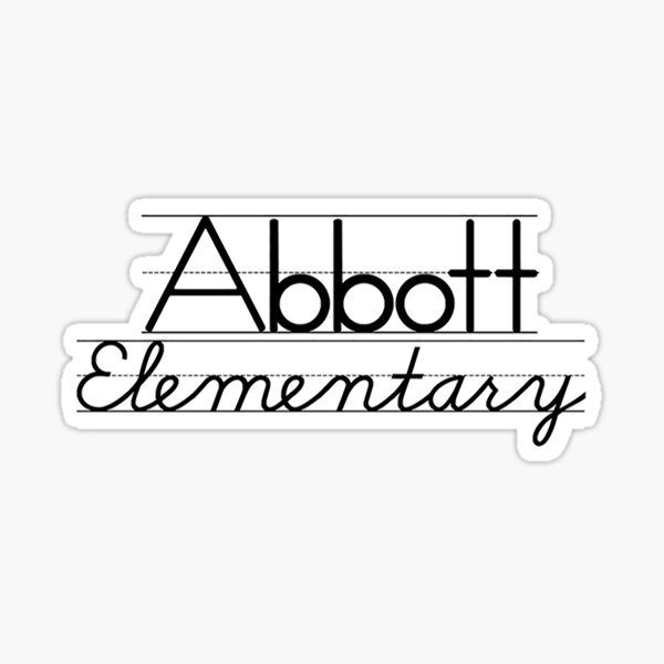 "ABBOTT" Sticker for Sale by HatSheArtistry | Redbubble