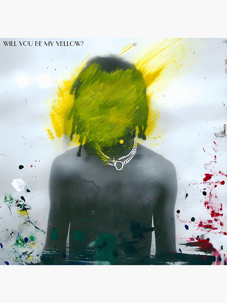 "Will You Be My Yellow? album vintage" Sticker for Sale by KatrinHess ...