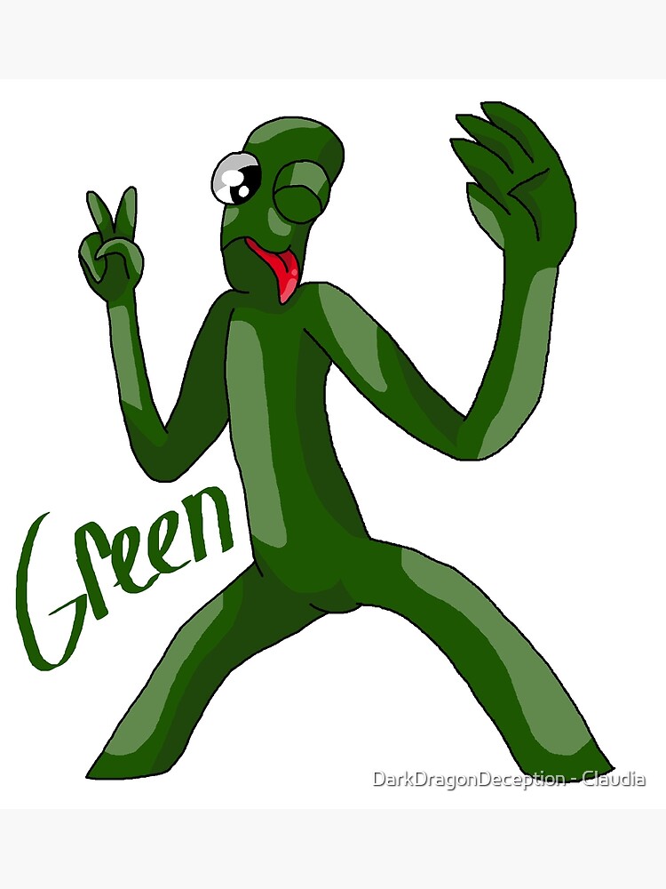 "Rainbow Friends Green (Friendly)" Poster for Sale by Clawort | Redbubble