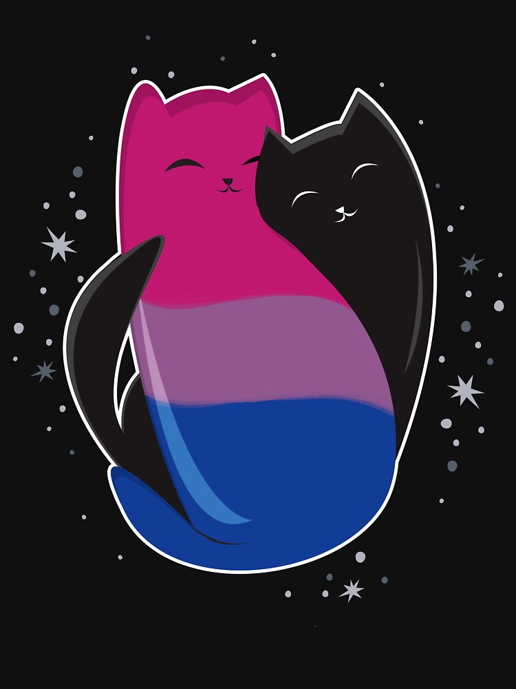 "Bisexual Cat LGBT Pride Flag" T-shirt for Sale by Psitta | Redbubble ...