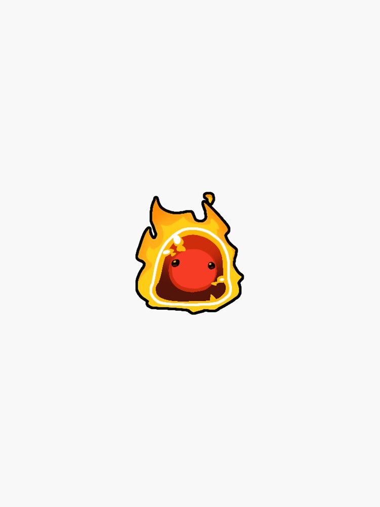 "Fire Slime" Sticker for Sale by Choobster | Redbubble