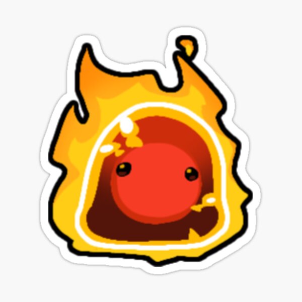 "Fire Slime" Sticker for Sale by Choobster | Redbubble
