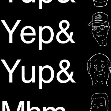 "Mhm" Sticker for Sale by DemBoysTees | Redbubble