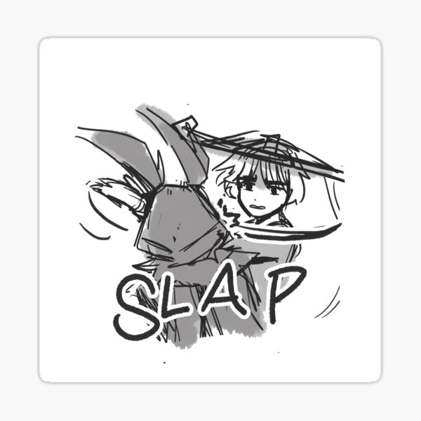 "Scara Slap" Sticker for Sale by Kaytlin-Studios | Redbubble