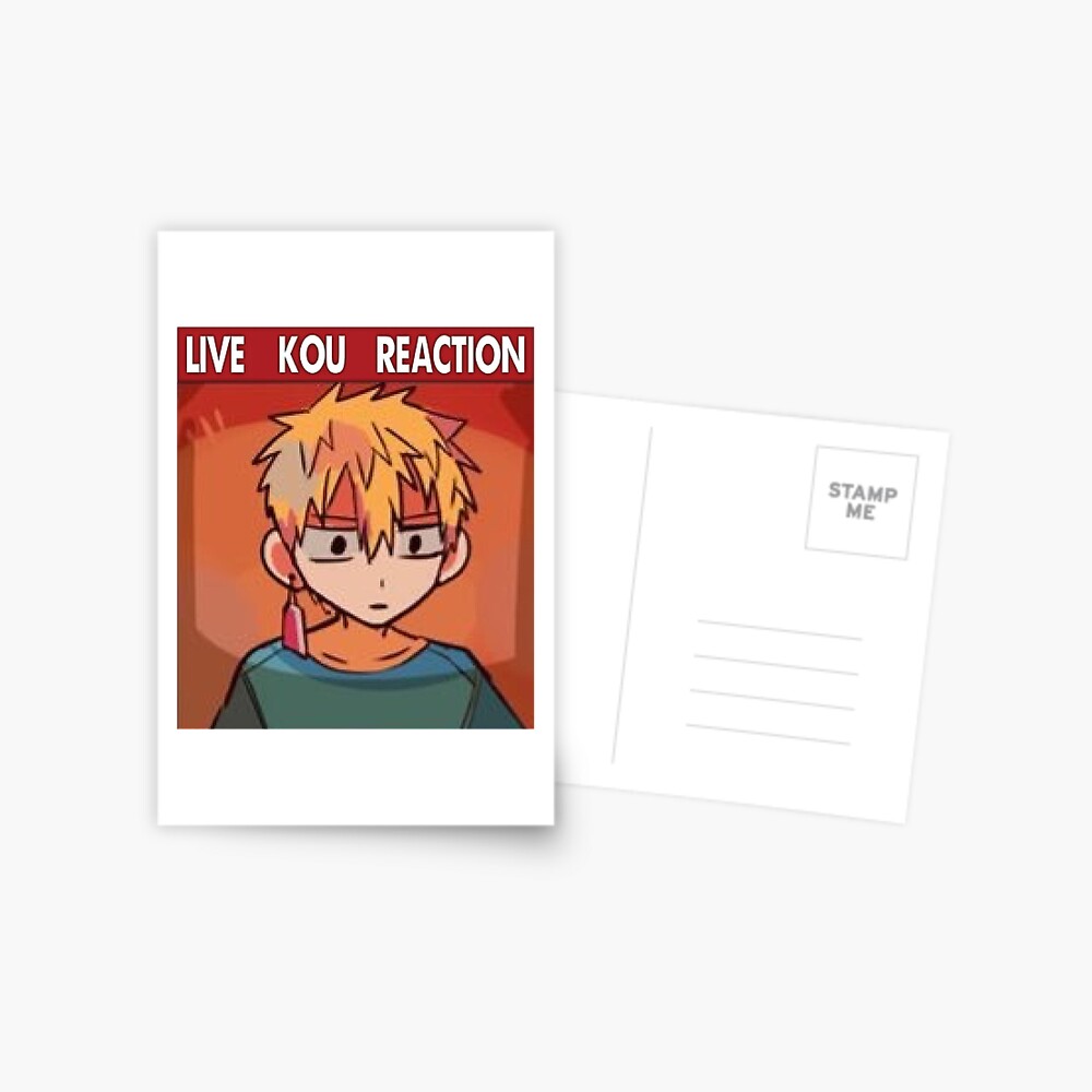 "Live Kou Reaction" Sticker for Sale by Kaytlin-Studios | Redbubble