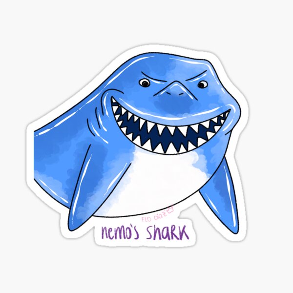 "nemo shark" Sticker for Sale by Princessdrawss | Redbubble