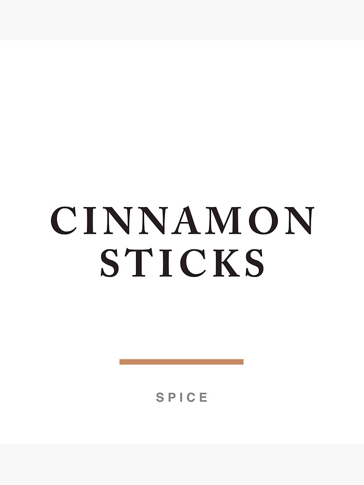 "Cinnamon Sticks Label" Sticker for Sale by PantryLabels | Redbubble