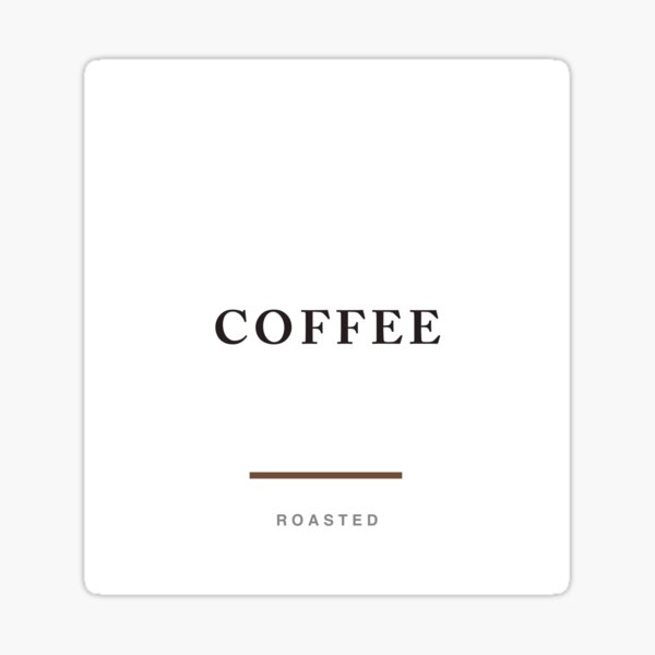 "Coffee Label" Sticker for Sale by PantryLabels | Redbubble