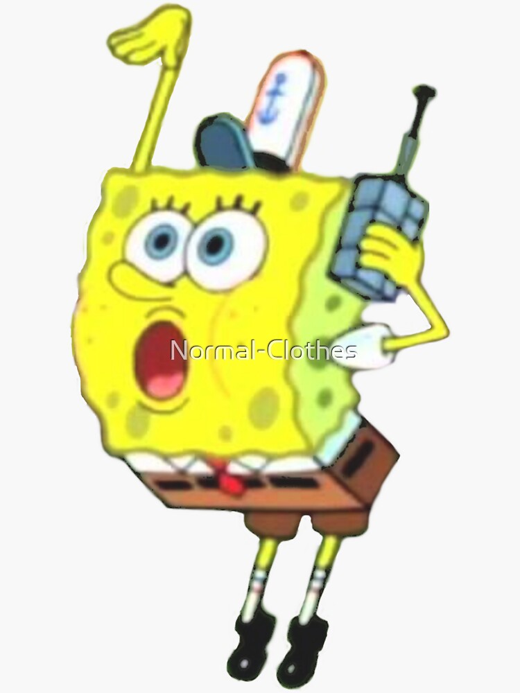 Pegatina «Bob Esponja» de Normal-Clothes | Redbubble