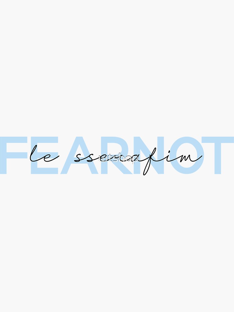 "Fandom Label - LE SSERAFIM | Kpop Merch for Kpop fans | Gift for FEARNOT" Sticker for Sale by ...