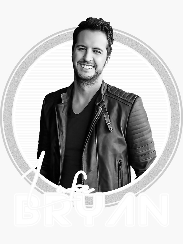 "Luke Bryan Vintage Aesthetic Fan Art Tribute" Sticker for Sale by ...