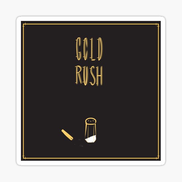 "Gold Rush Movie Poster" Sticker for Sale by Senza | Redbubble