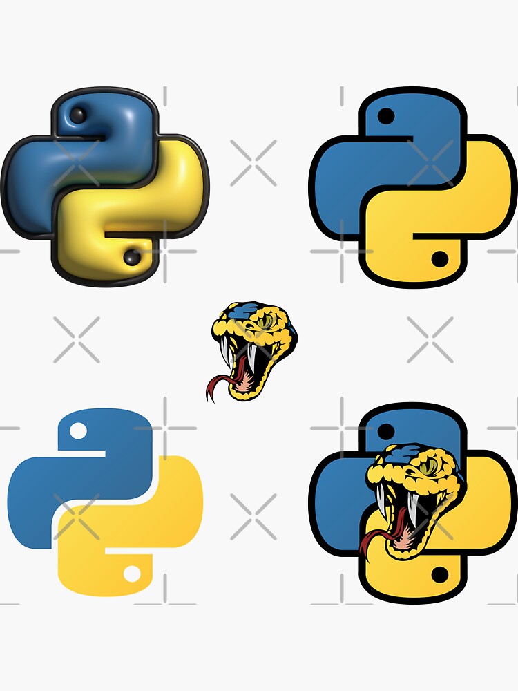 "Python Mix " Sticker for Sale by TheMikis | Redbubble
