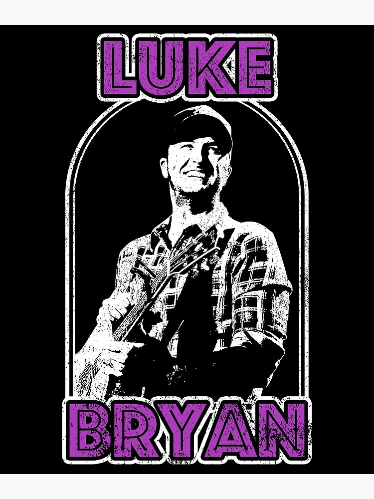 "Luke Bryan Retro Aesthetic Fan Art Design" Poster for Sale by ...