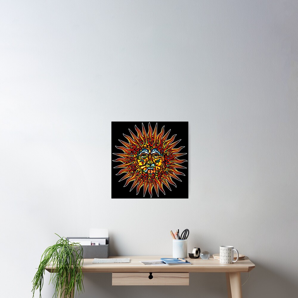 "Psychedelic Sun" Poster by sandersart | Redbubble