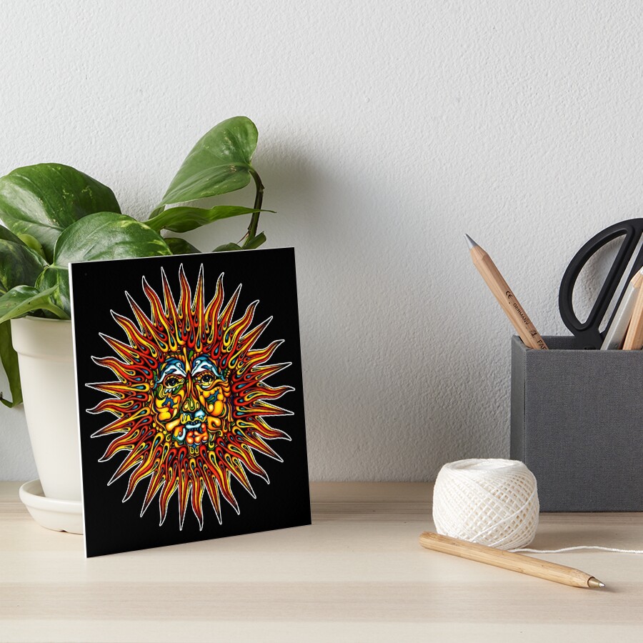"Psychedelic Sun" Art Board Print for Sale by sandersart | Redbubble