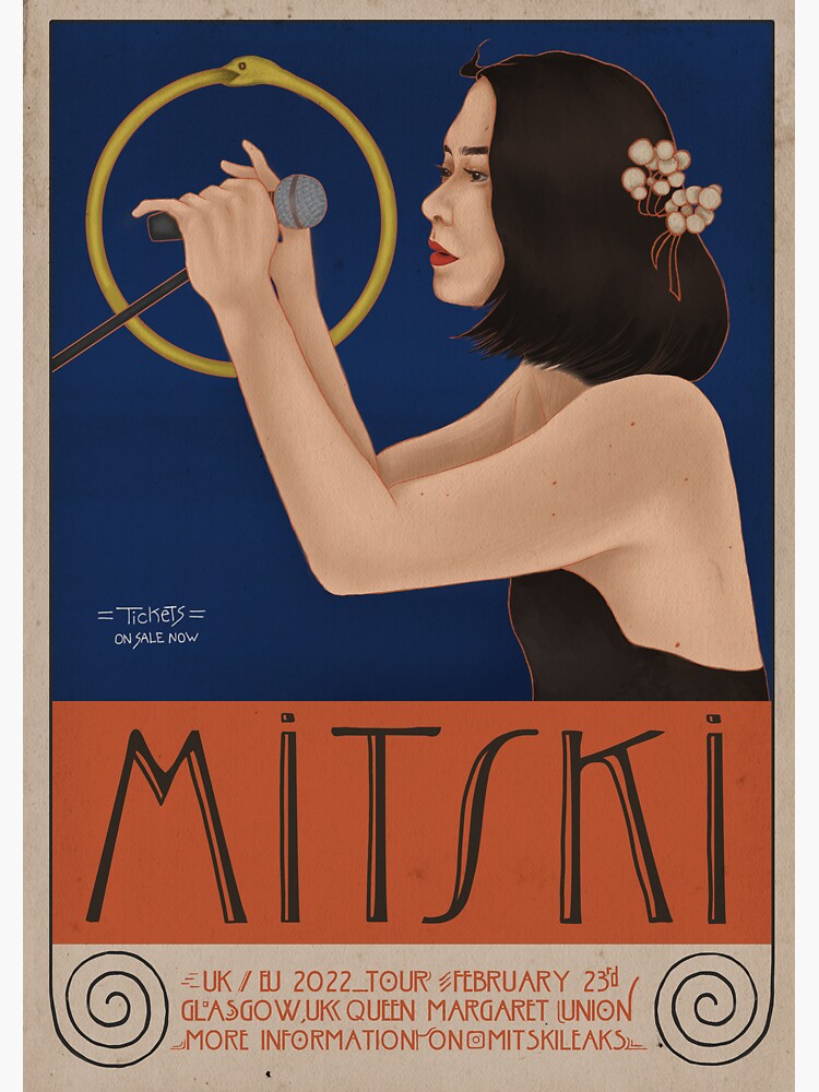 "Song Mitski " Sticker for Sale by kimasyarohe | Redbubble