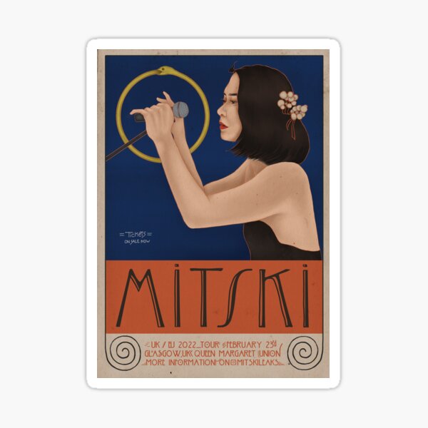 "Song Mitski " Sticker for Sale by kimasyarohe | Redbubble