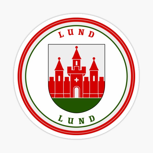 "City of Lund Sweden" Sticker for Sale by FedSherDesign | Redbubble