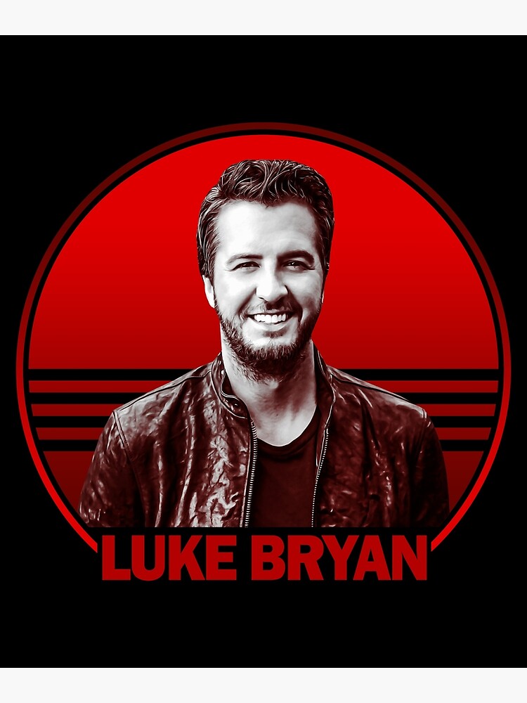 "Luke Bryan Music Legend 8s Aesthetic Fan Art" Poster for Sale by ...