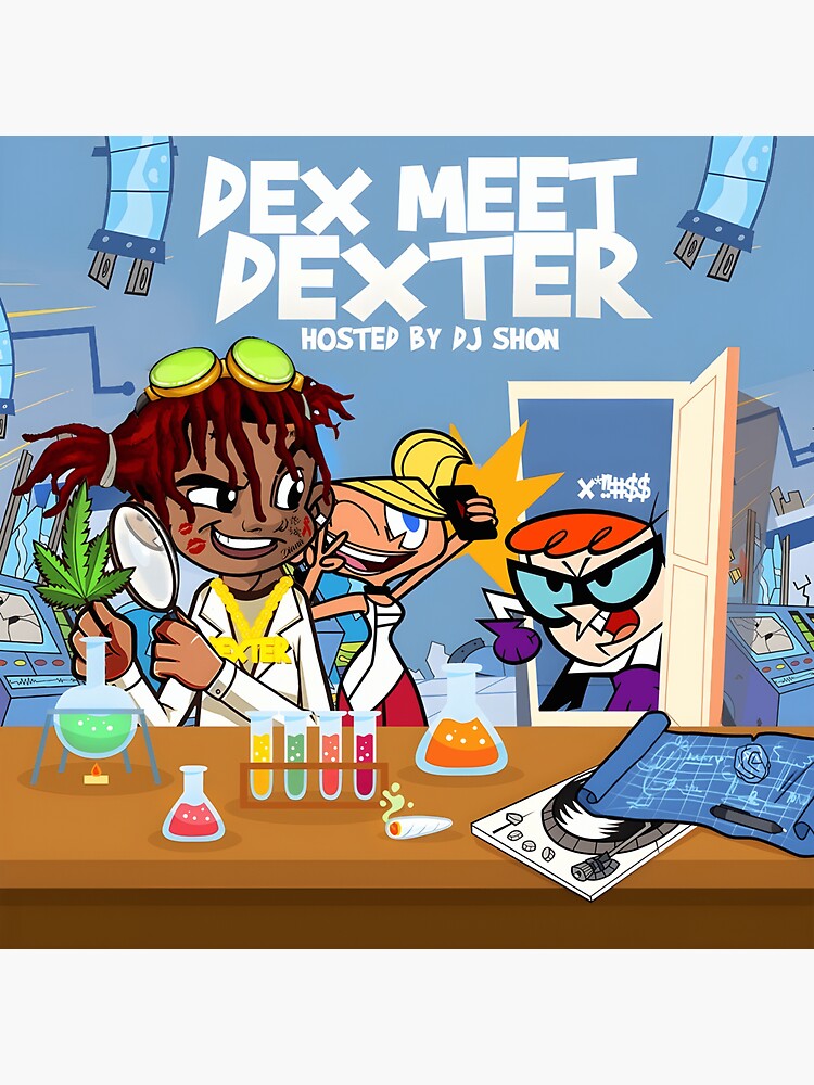 "Famous Dex Dex Meets Dexter art" Sticker for Sale by StefanieaGotz | Redbubble