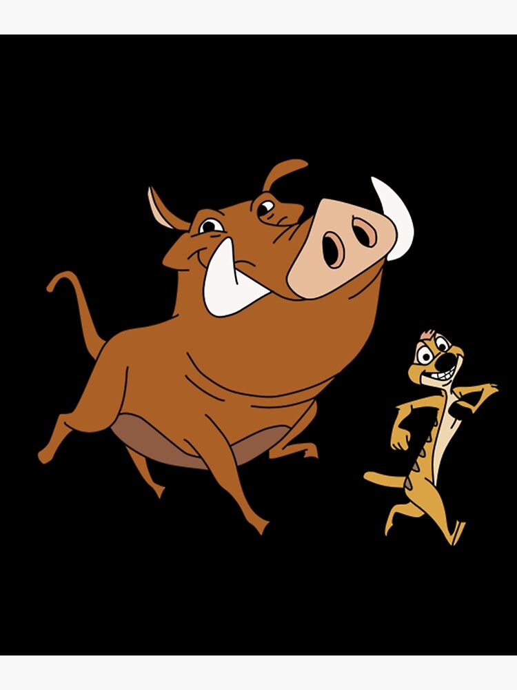 "Pumbaa and Timon The King Baby Gift Fan Art" Poster for Sale by ...