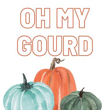 "Oh my gourd" Sticker for Sale by RandiMullins | Redbubble
