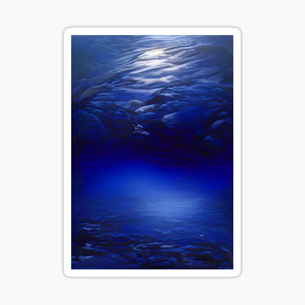 "Deep Ocean Blue Water Scenic" Sticker for Sale by deniselynnimage ...