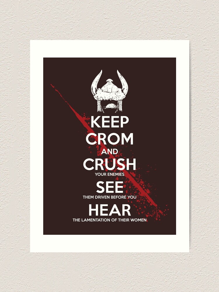 "KEEP CROM" Art Print for Sale by SenseiMonkeyboy | Redbubble