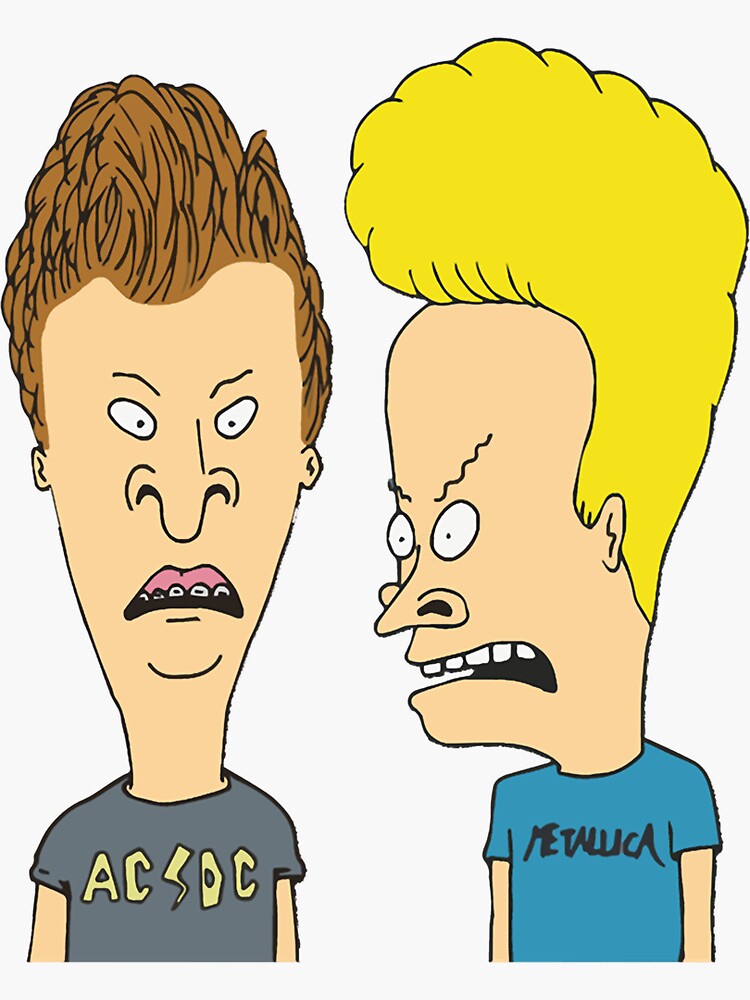 "Beavis and Butt-Head" Sticker for Sale by rabassa54vr7 | Redbubble