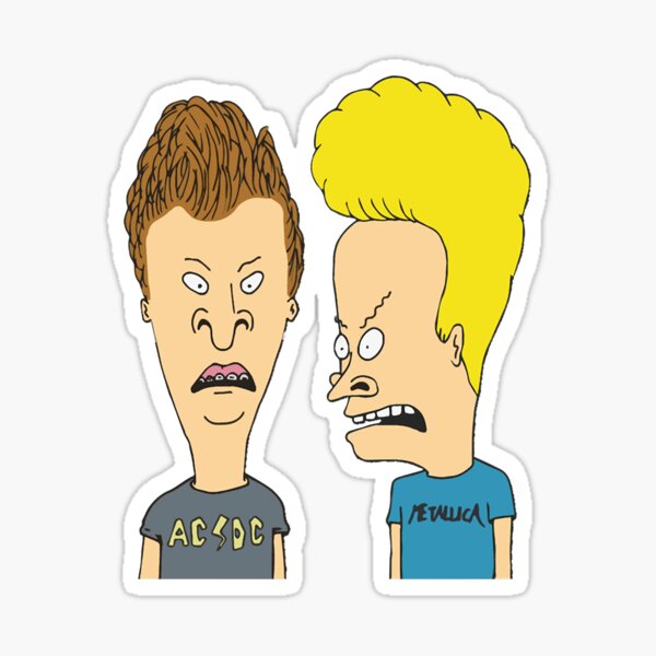 "Beavis and Butt-Head" Sticker for Sale by rabassa54vr7 | Redbubble