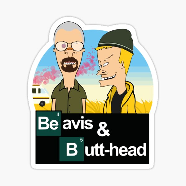 "Beavis And Butthead" Sticker for Sale by tanori85r0z | Redbubble