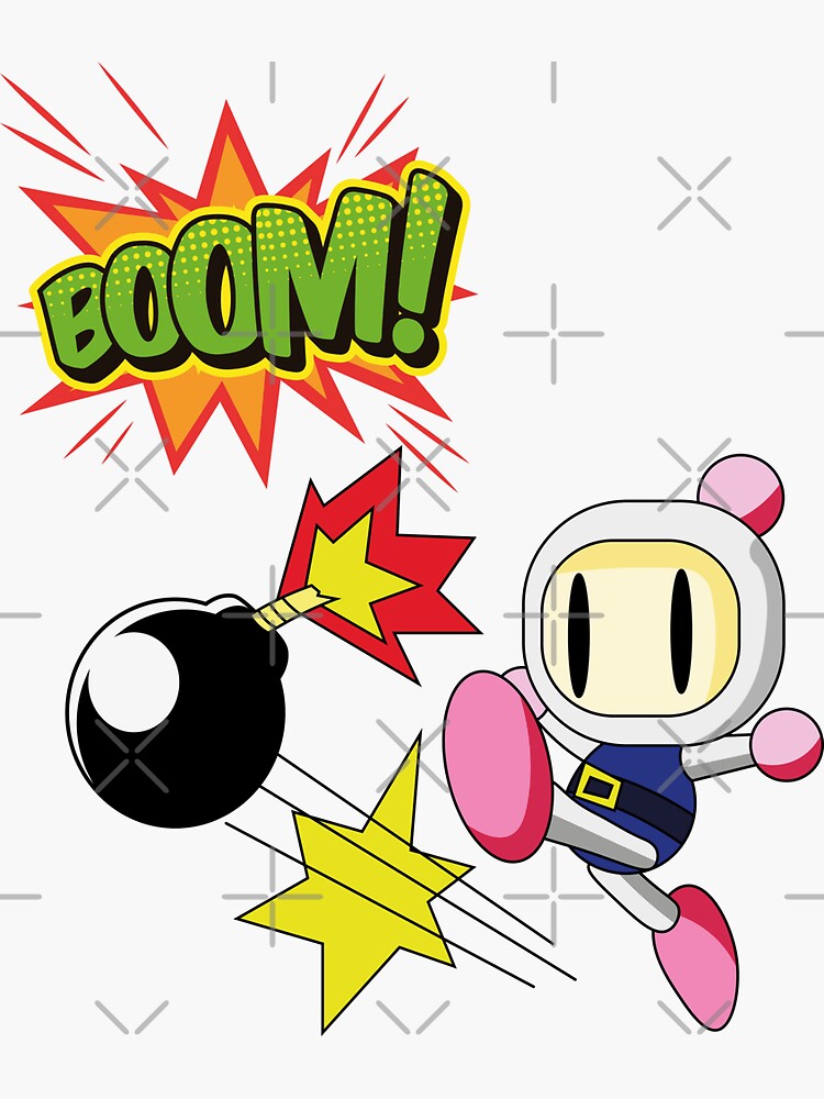 "bomberman arcade game" Sticker for Sale by quickkaart | Redbubble