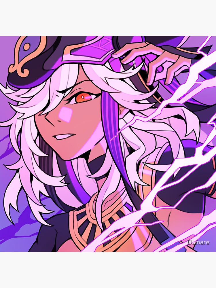 "Cyno" Sticker for Sale by damare | Redbubble