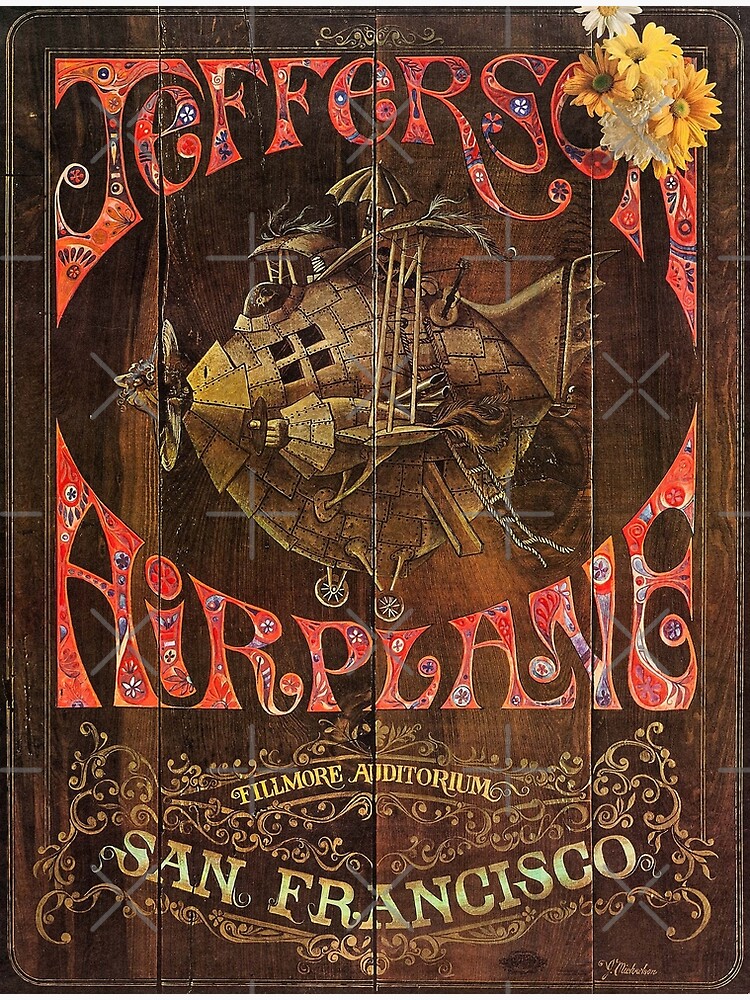 "Jefferson Airplane at the Fillmore (1968) Gig Poster Art by Jim ...