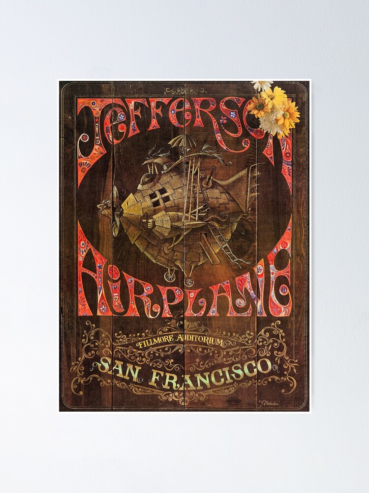 "Jefferson Airplane at the Fillmore (1968) Gig Poster Art by Jim ...