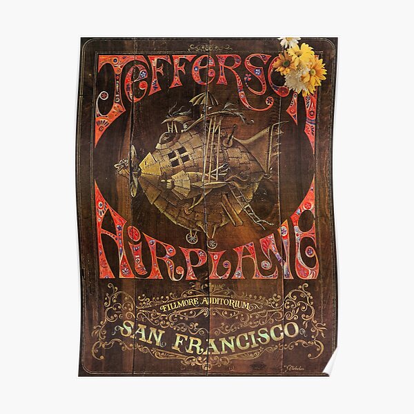 "Jefferson Airplane at the Fillmore (1968) Gig Poster Art by Jim ...